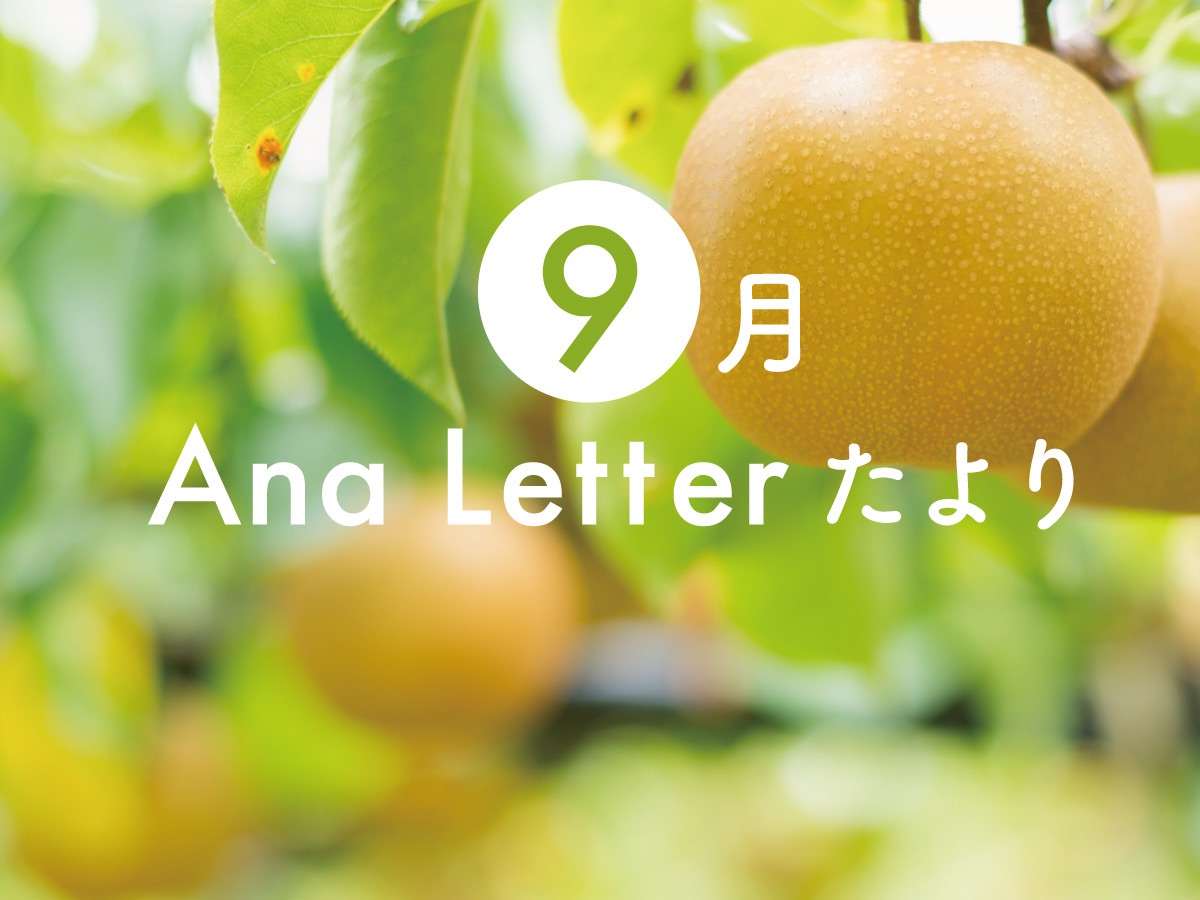 Ana Letterたより 9月 | Ana Letter